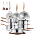 Carote 23-Piece Stainless Steel Cookware Set, induction & oven safe ...