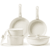 Carote 14-Piece Ceramic Cookware Set, Nonstick Pots and Pans with ...