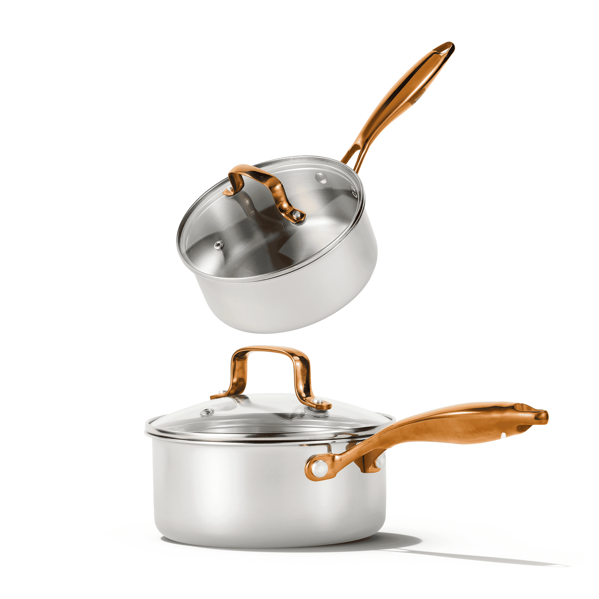 Carote 4-Piece Stainless Steel Nonstick Sauce Pot Cookware Set with ...