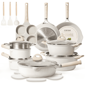 Innerwell Non Stick Granite Induction Cookware Set, 8 Pcs, Stay Cool ...