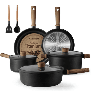 Magma Nestable 10 Piece Induction Non-Stick Enamel Finish Cookware Set ...
