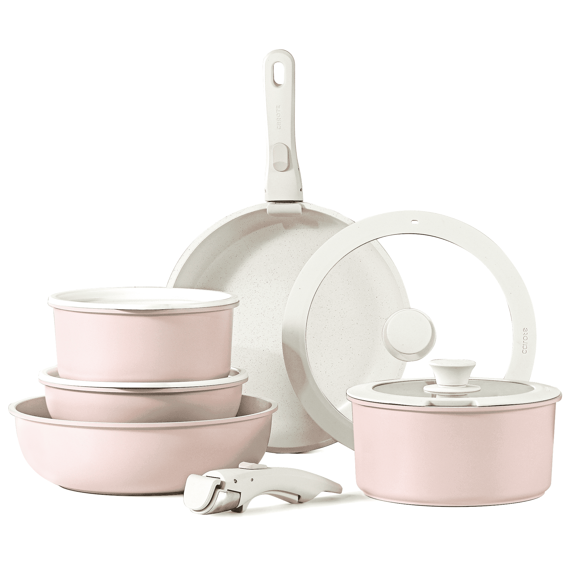Carote Nonstick Cookware Sets, 11 Pcs Non Stick Pots and Pans Set with ...