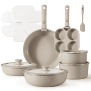 Thyme & Table Granite 12-Piece Cookware Set Non-Stick - Hunter Green ...