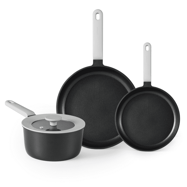 Carote Nonstick Cookware Sets, 4 Pcs Ultra Non Stick Pots and Pans ...