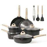 Everyday 13 Pc Enamel Nonstick Cookware Set - Walmart.com