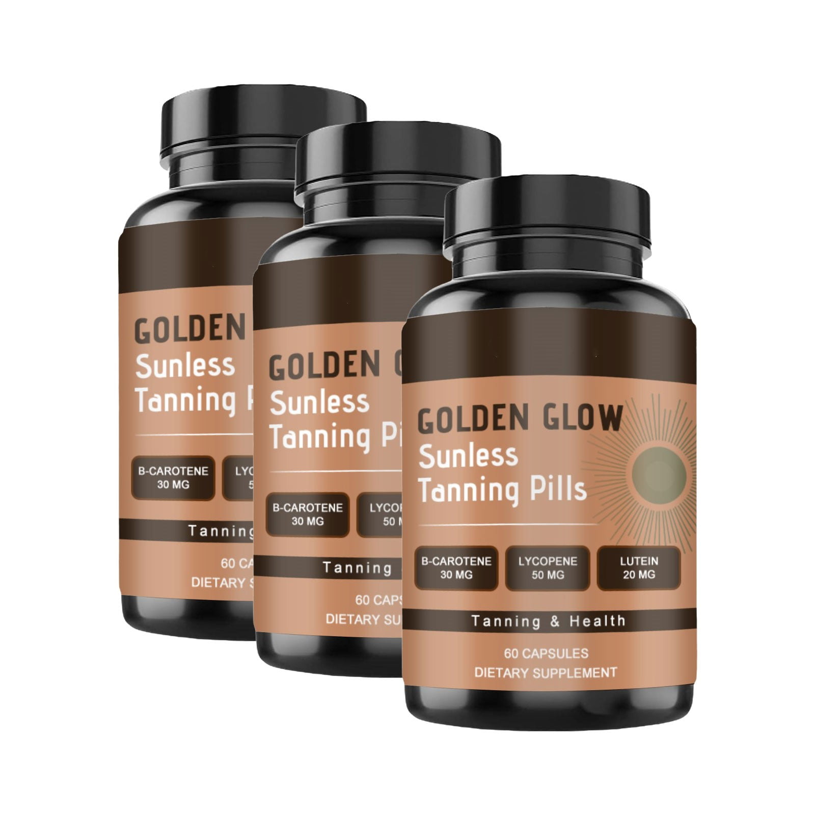 Carotenoid Tanning Blend for Natural Glow, Tan Pills for Men and Women ...