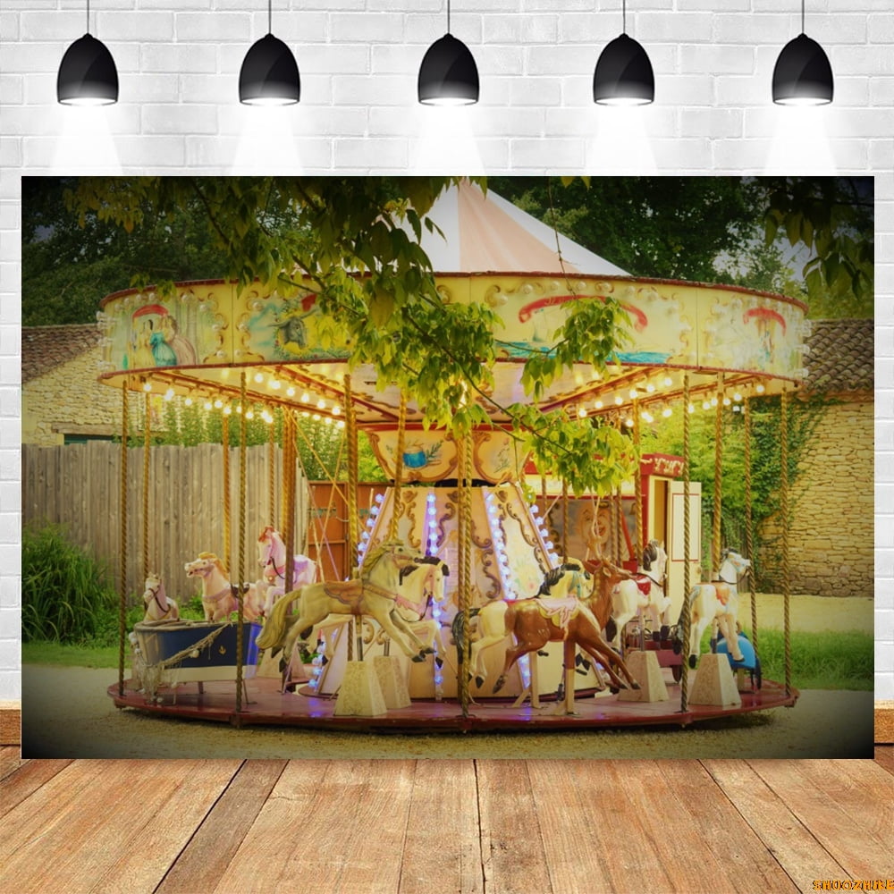 Carousel Backdrop for Photography Baby Shower Birthday Party Newborn ...