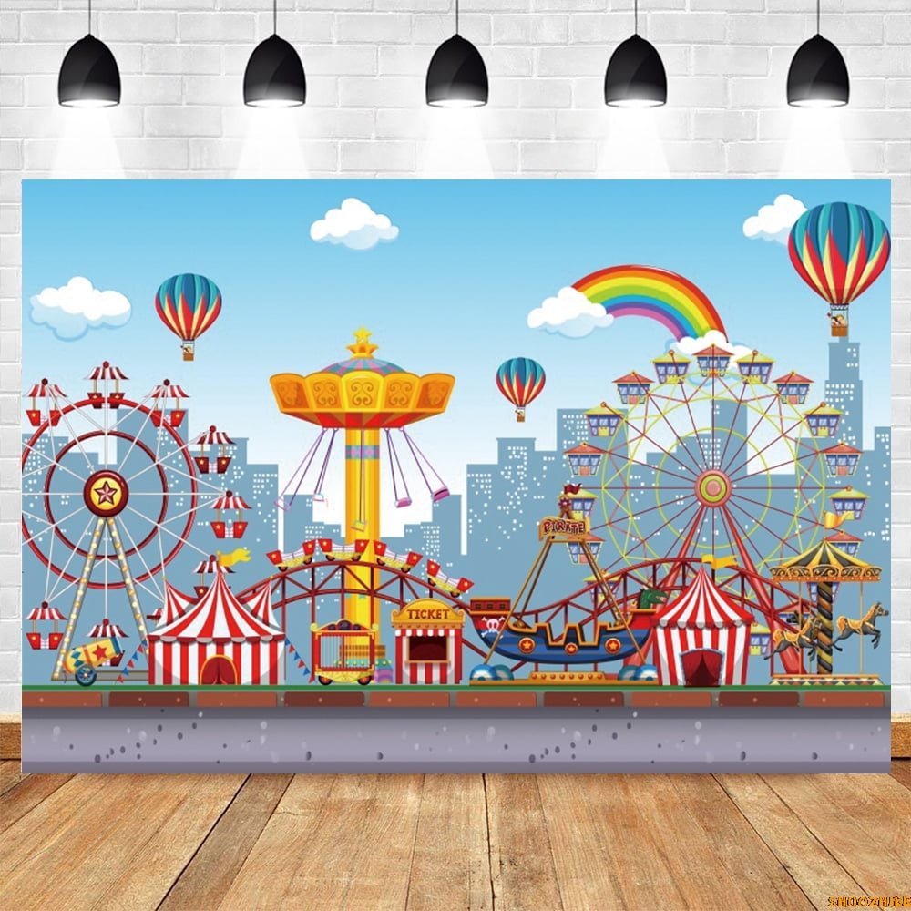 Carousel Backdrop for Photography Baby Shower Birthday Party Newborn ...