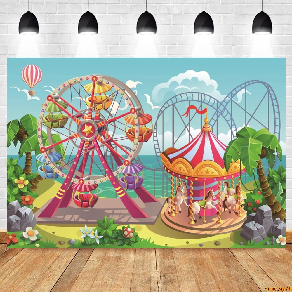 Carousel Backdrop for Photography Baby Shower Birthday Party Newborn ...