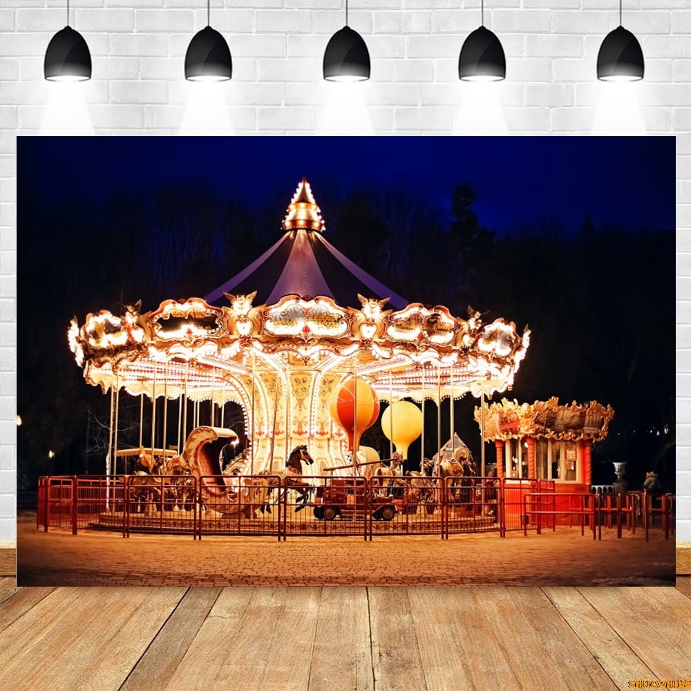 Carousel Backdrop for Photography Baby Shower Birthday Party Newborn ...
