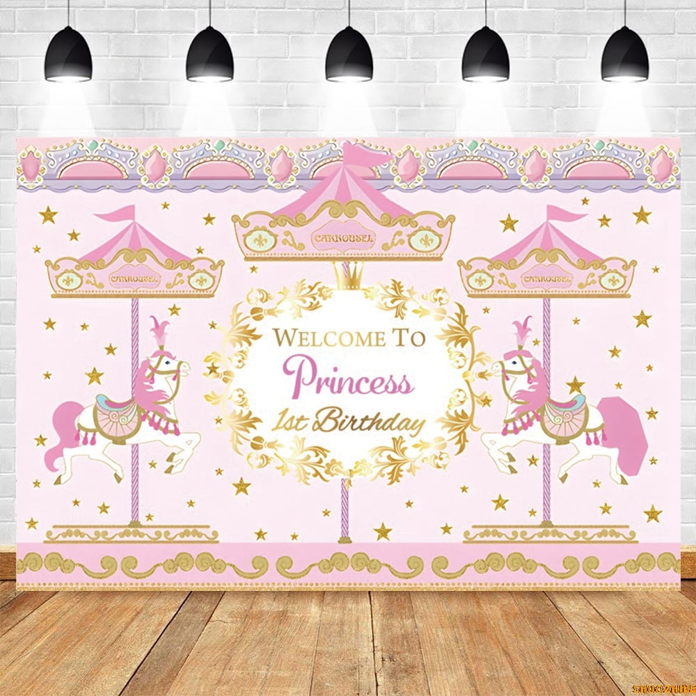 Carousel Backdrop for Photography Baby Shower Birthday Party Newborn ...