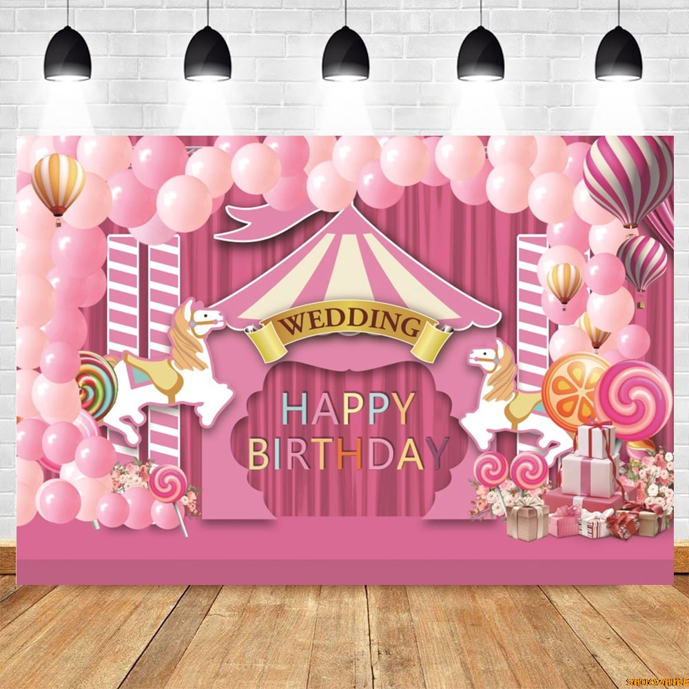 Carousel Backdrop for Photography Baby Shower Birthday Party Newborn ...