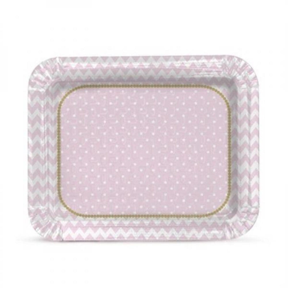 Carousel Birthday Party Pink Laminated Rectangular Cake/Sweets Tray 40 ...