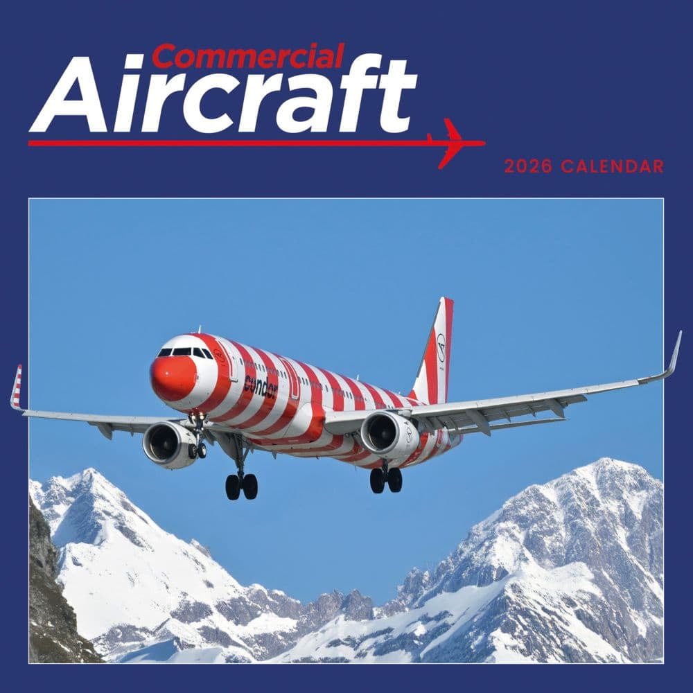 Carousel Calendars, Flight Commercial Aircraft 2026 Wall Calendar, 12 ...
