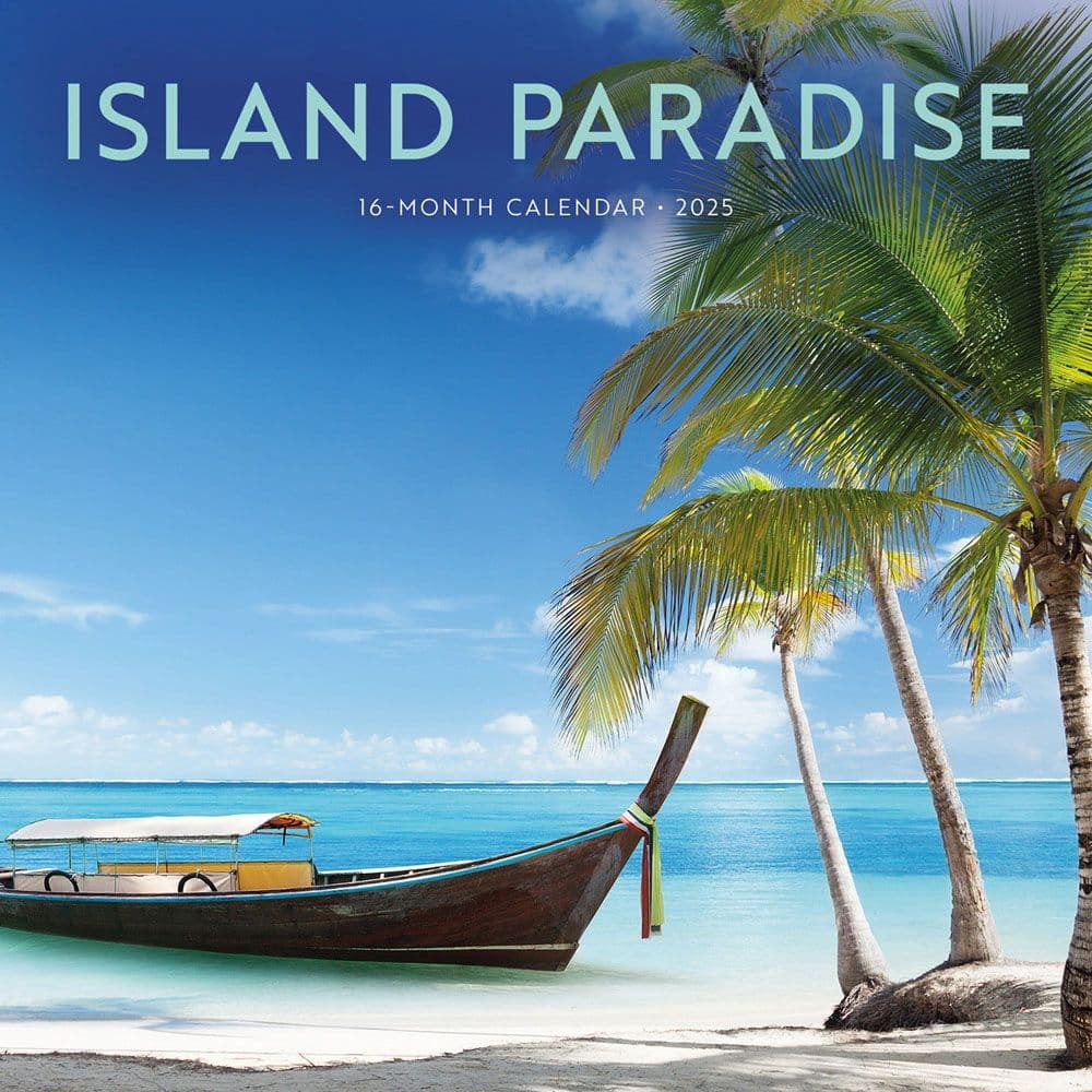 Carousel Calendars, Island Paradise 2025 Wall Calendar - Walmart.com