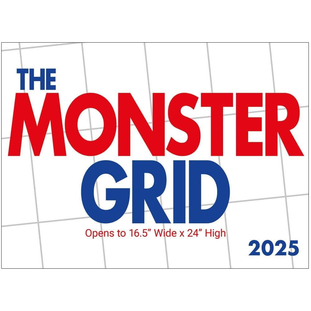 Carousel Calendars, Monster Grid 2025 Wall Calendar - Walmart.com