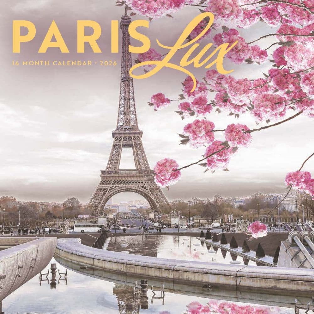Carousel Calendars, Paris Lux 2026 Mini Wall Calendar, 12'' X 7'', 16 ...