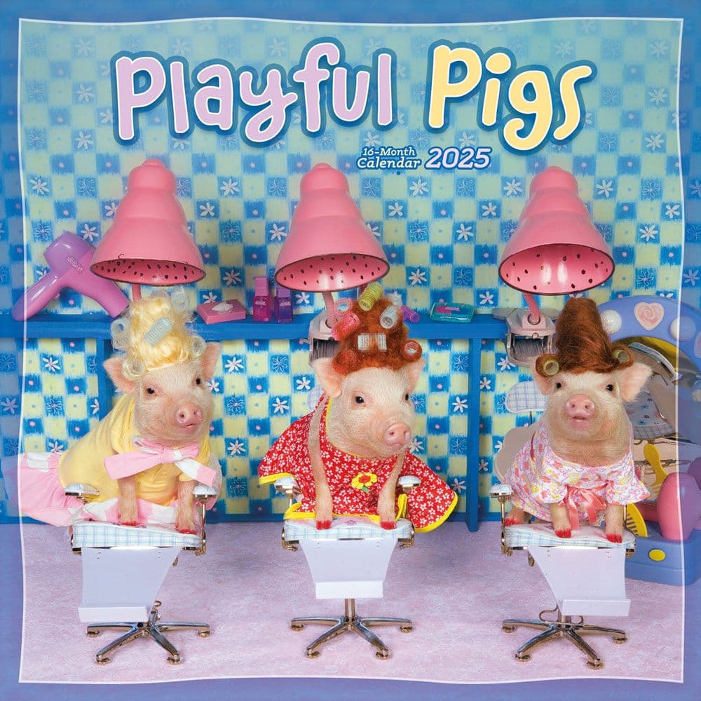 Carousel Calendars, Pigs Playful 2025 Wall Calendar - Walmart.com