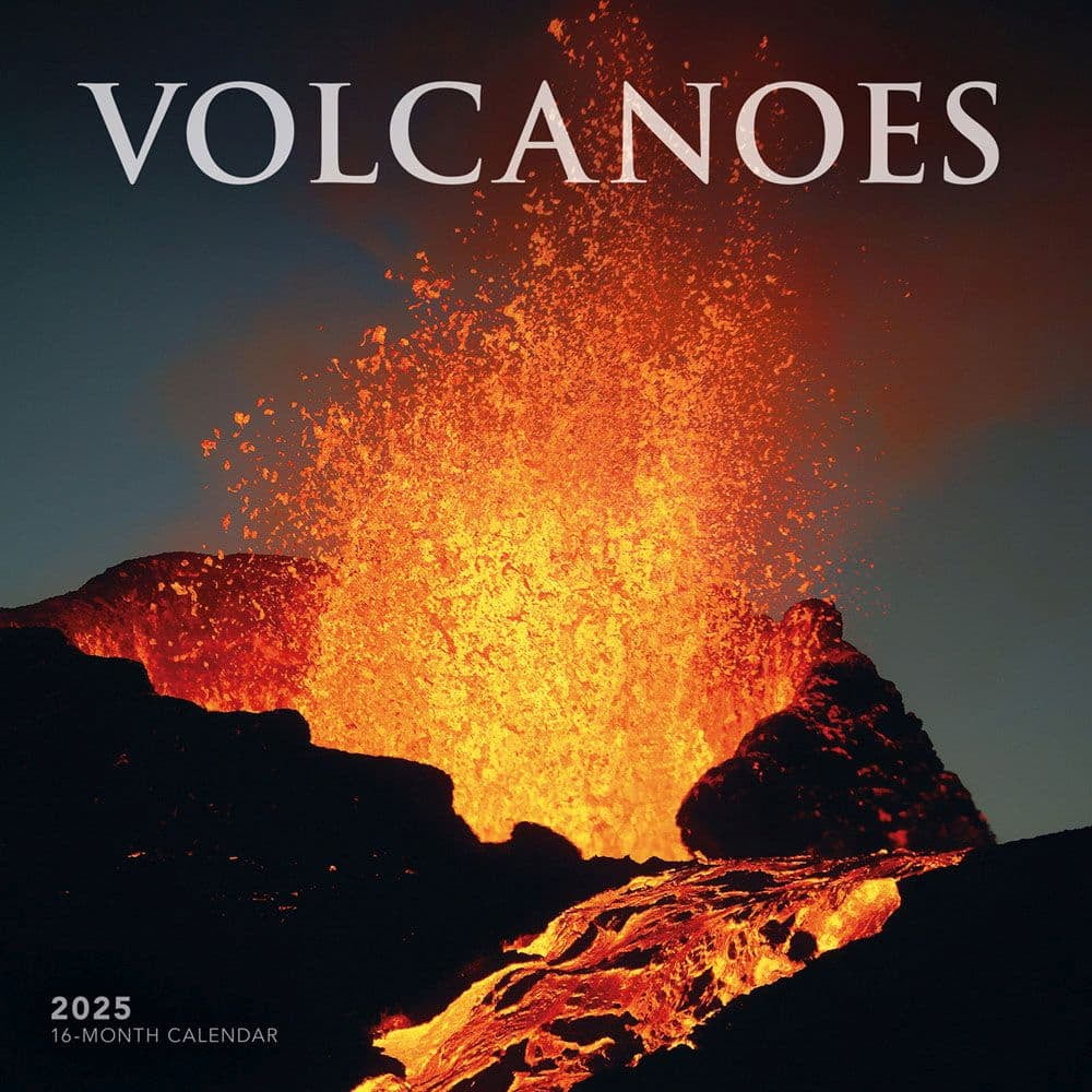 Carousel Calendars, Volcanoes 2025 Wall Calendar - Walmart.com