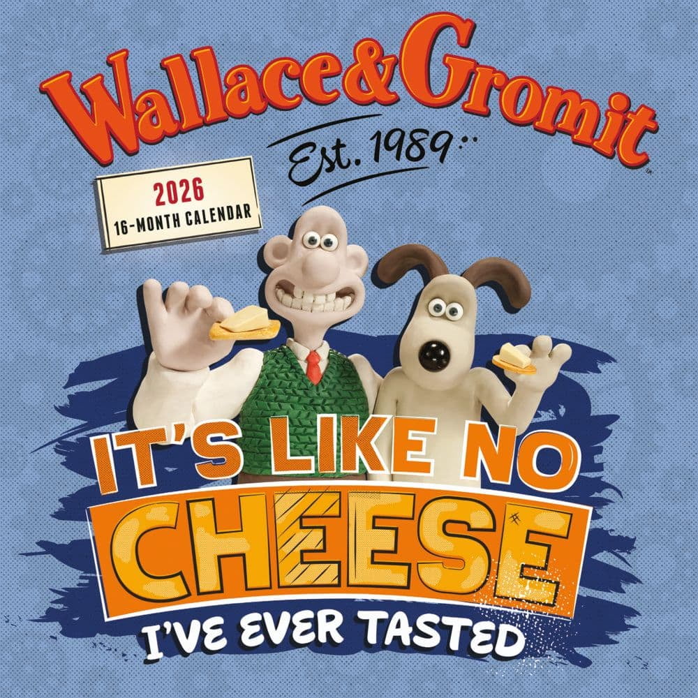 Carousel Calendars, Wallace and Gromit 2026 Mini Wall Calendar, 12'' X ...