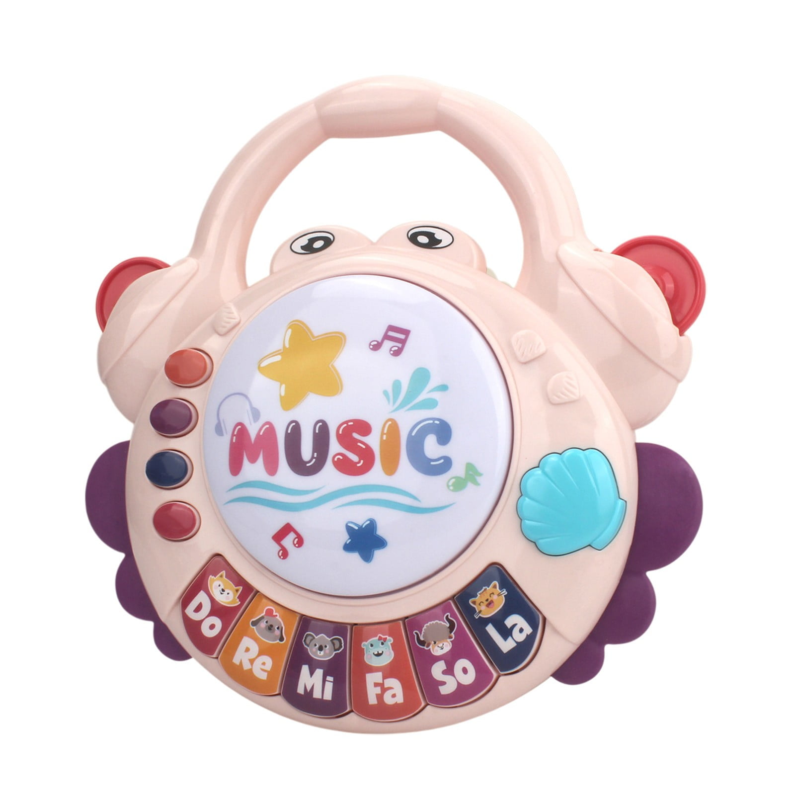 Carousel Hand Drum Toy with Lights and Music, Educational Clap Pat ...