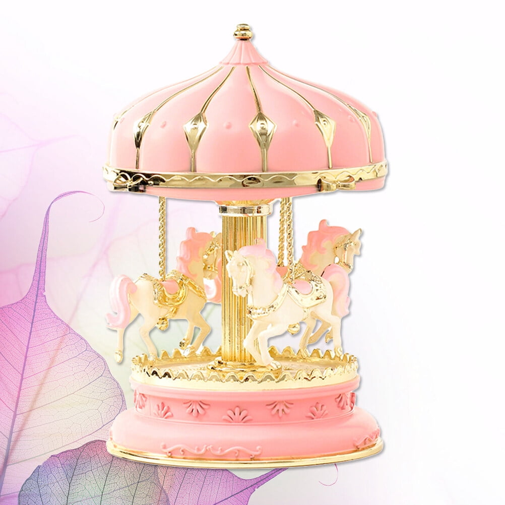 Carousel Horse Music Box Gifts,Color Changing LED Lights Musical ...