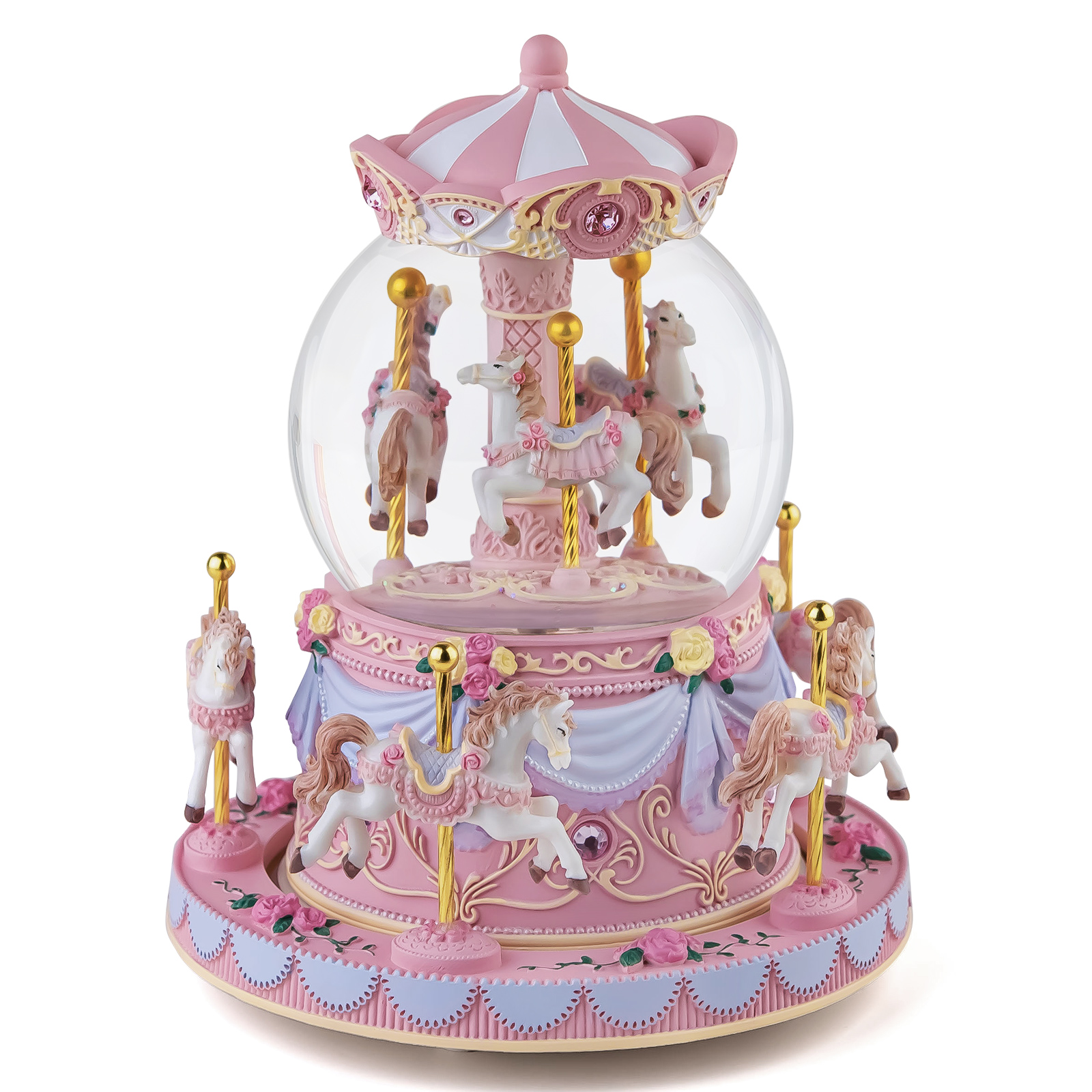 Laxury Carousel Music Box, Crown Design Musical boxs - Walmart.com