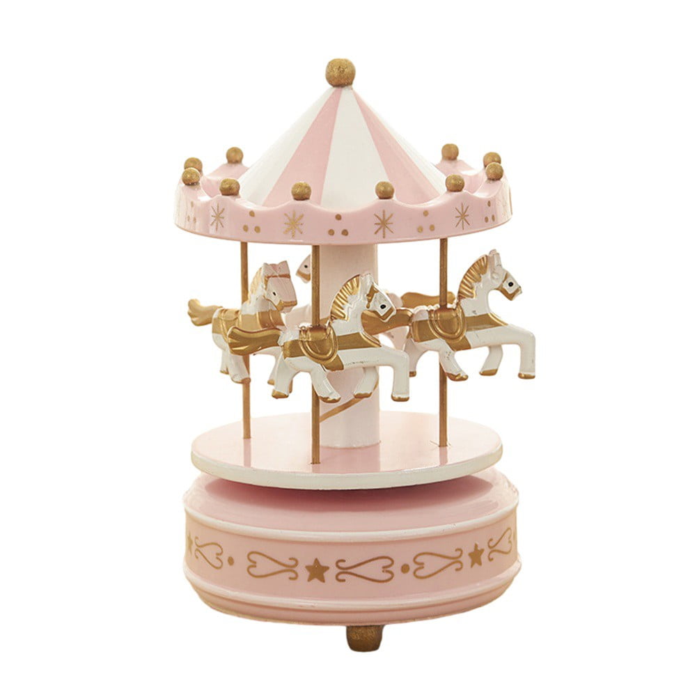 Carousel Music Box Rotate Rotation Romantic Carousel Handicraft Music ...