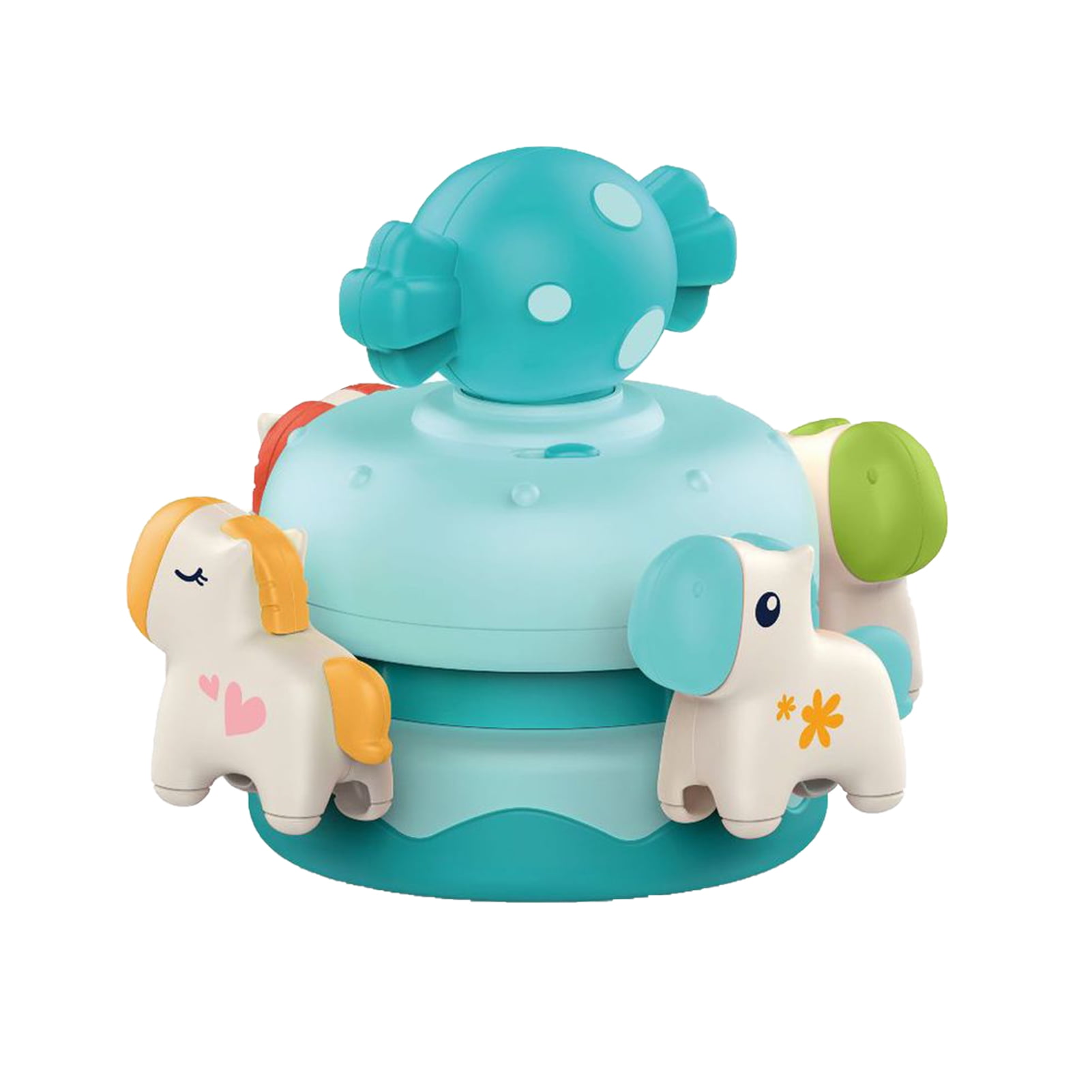 Carousel Music Box - Suction Cup Bottom - Lovely Cartoon Horses ...