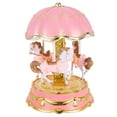 Carousel Music Box Vintage Light Up Rotating Horse Musical Box ...