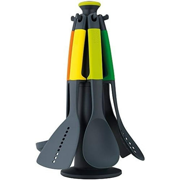Carousel Nylon Kitchen Utensil Tool and Gadget Set with Rotating ...