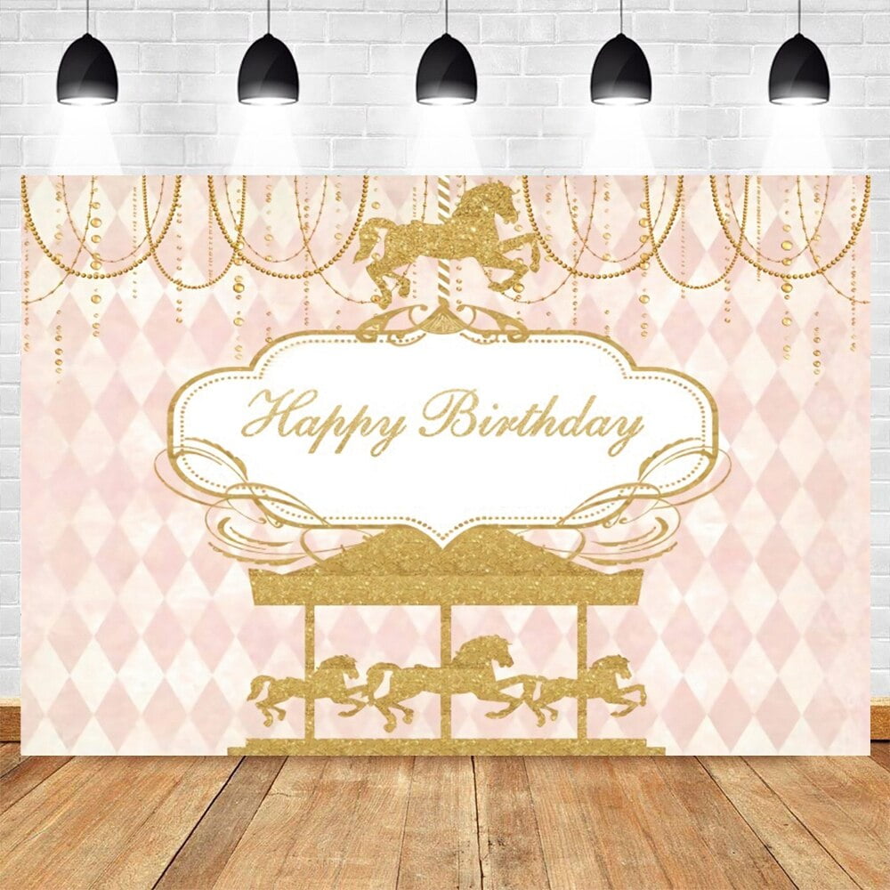 Carousel Playground Newborn Baby Shower Birthday Party Photozone ...