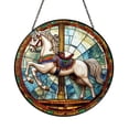 Carousel Style Horse Suncatcher in Stained Glass Look – Fantasy Window ...