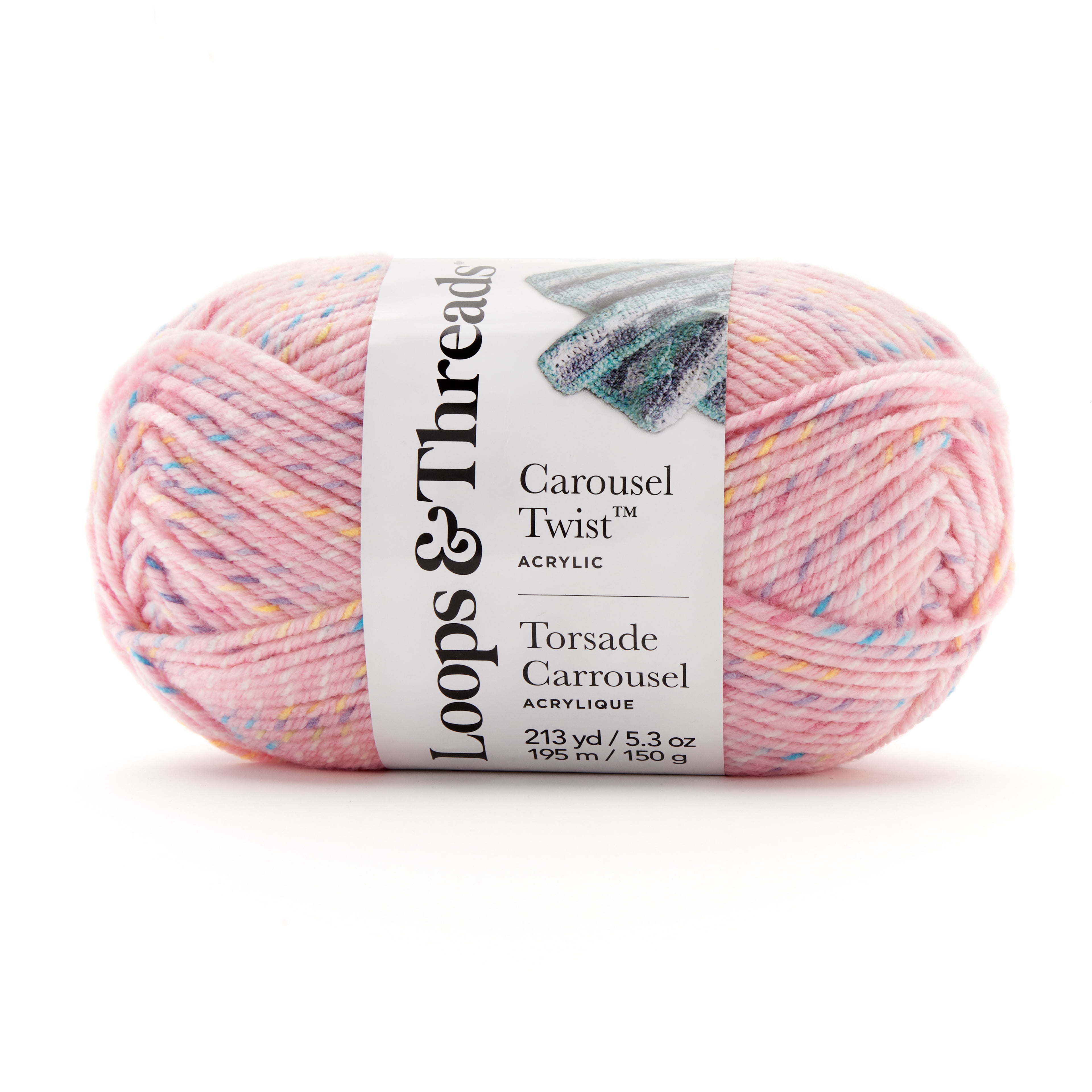 Carousel Twist Yarn by Loops & Threads - Yarn for Knitting - Crochet ...