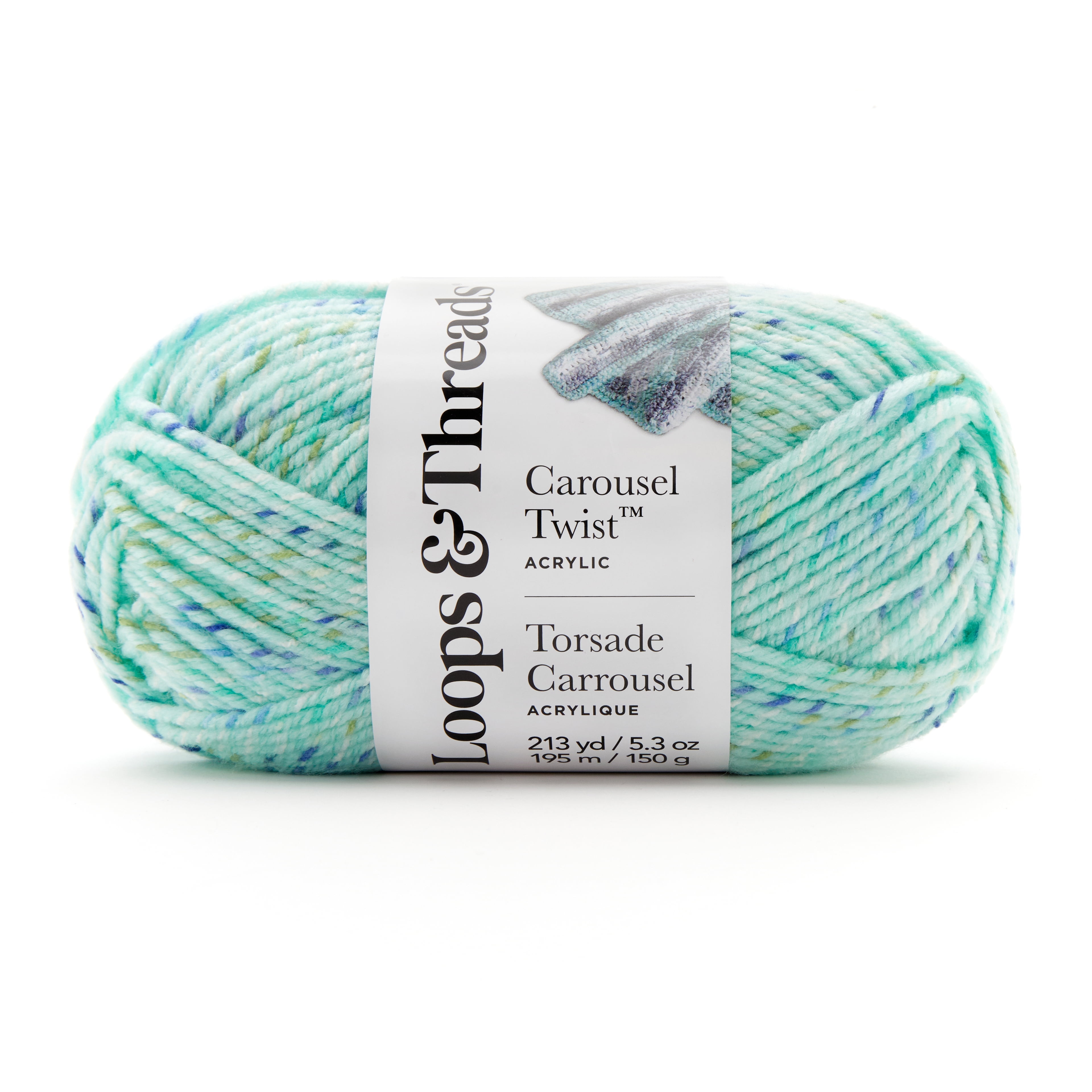 Carousel Twist Yarn by Loops & Threads - Yarn for Knitting - Crochet ...