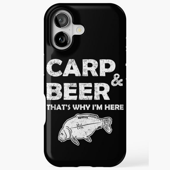 Carp Angler Gift Freshwater Fishing Tough Phone Case for 11/12/13/14/15 ...