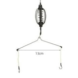 Carp Fishing Bait Cage Feeder With Wire Hook Rigs Sturdy European Style ...