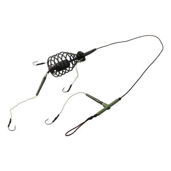 Carp Fishing Bait Cage Line Group Feeder Sinker String Hook Fishing ...