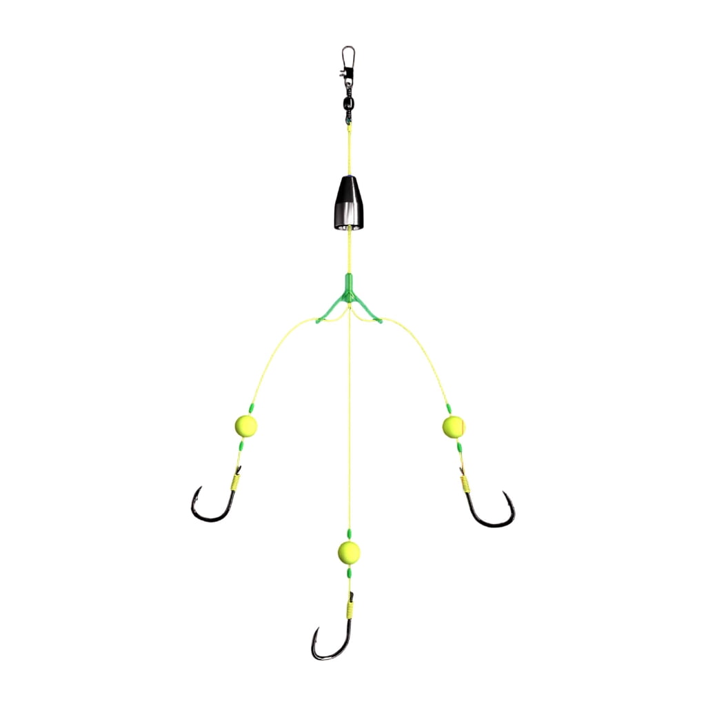 Carp Fishing Hook Ready Make 3 Way Swivels Connectors Triple Hook ...