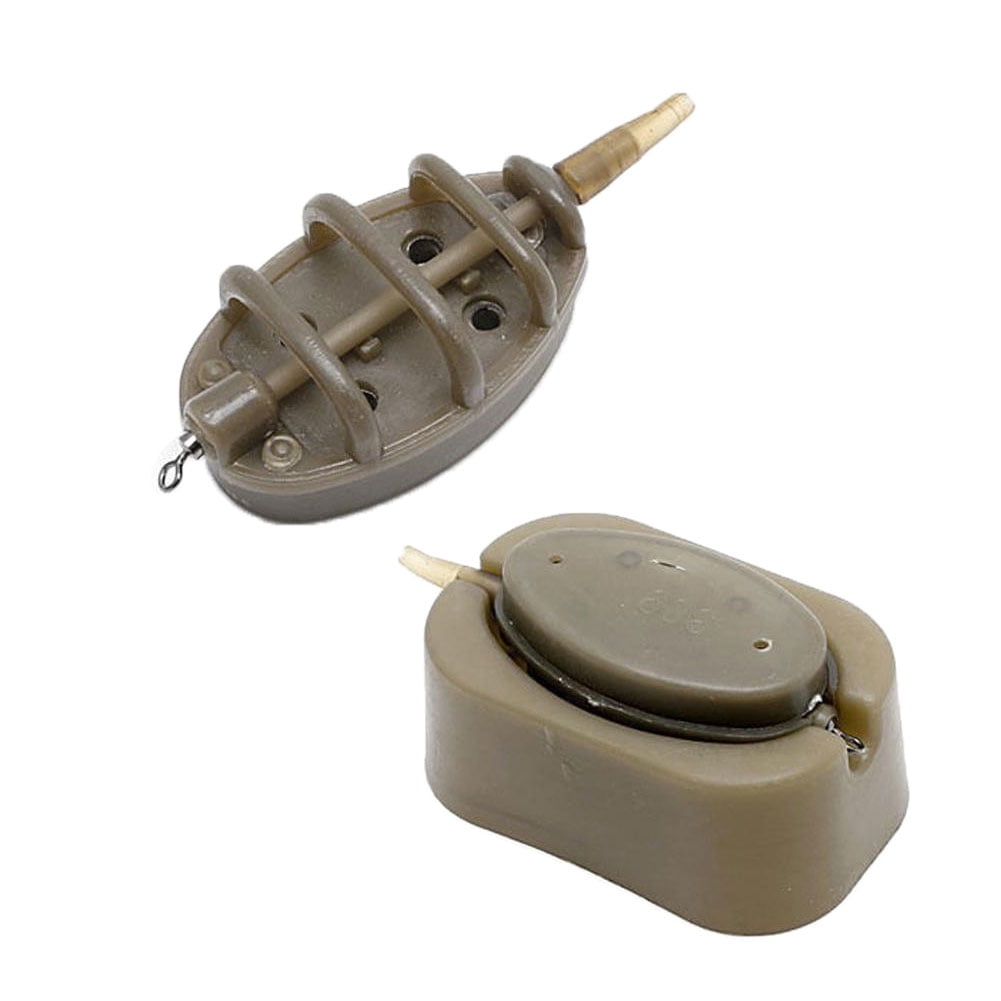 Carp Fishing Inline Method Feeder Set 4 Bait Feeders with 1 Quick ...