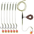 Ready-to-Use Carp Fishing Rigs Tackle Kit with 80G Sinker, Swivel Hook ...