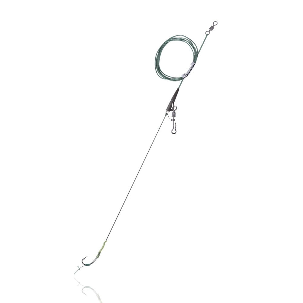 Carp Fishing Rigs Hook Group Soft Braid Coated Curve Shank Barbed Hook ...