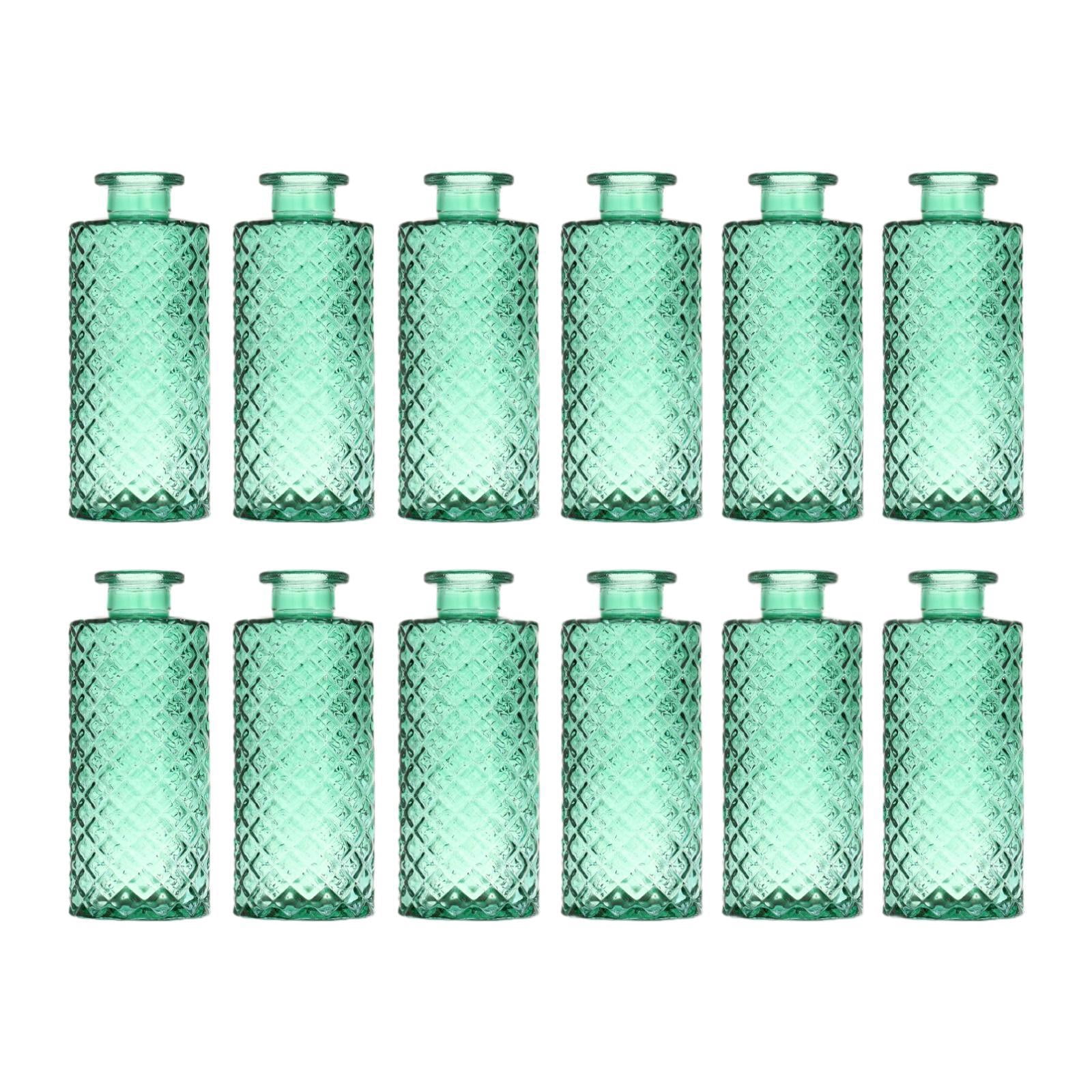 CarpNettore 12 Pieces Glass Bud Vases Decorative Flower Vases Romantic ...