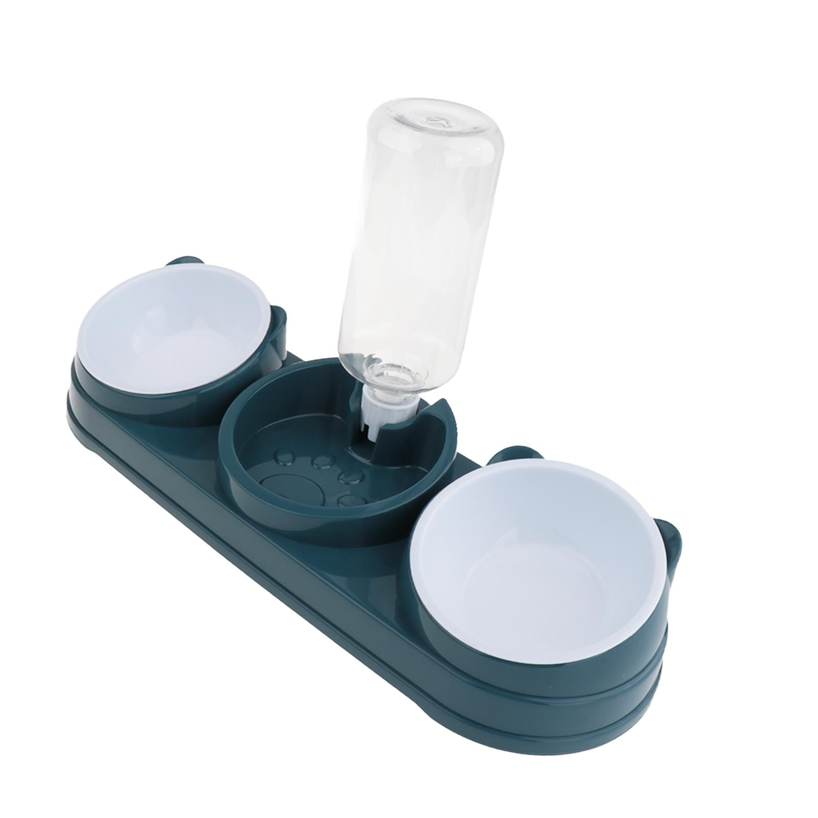 CarpNettore 3 in 1 Cat Bowl Set 15 degreetilted Wet and Dry Food Bowl ...