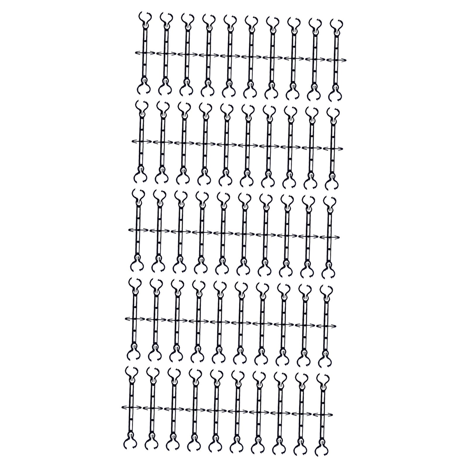 CarpNettore 50 Pcs Plant Label Hooks, Reusable Easy Install Double ...