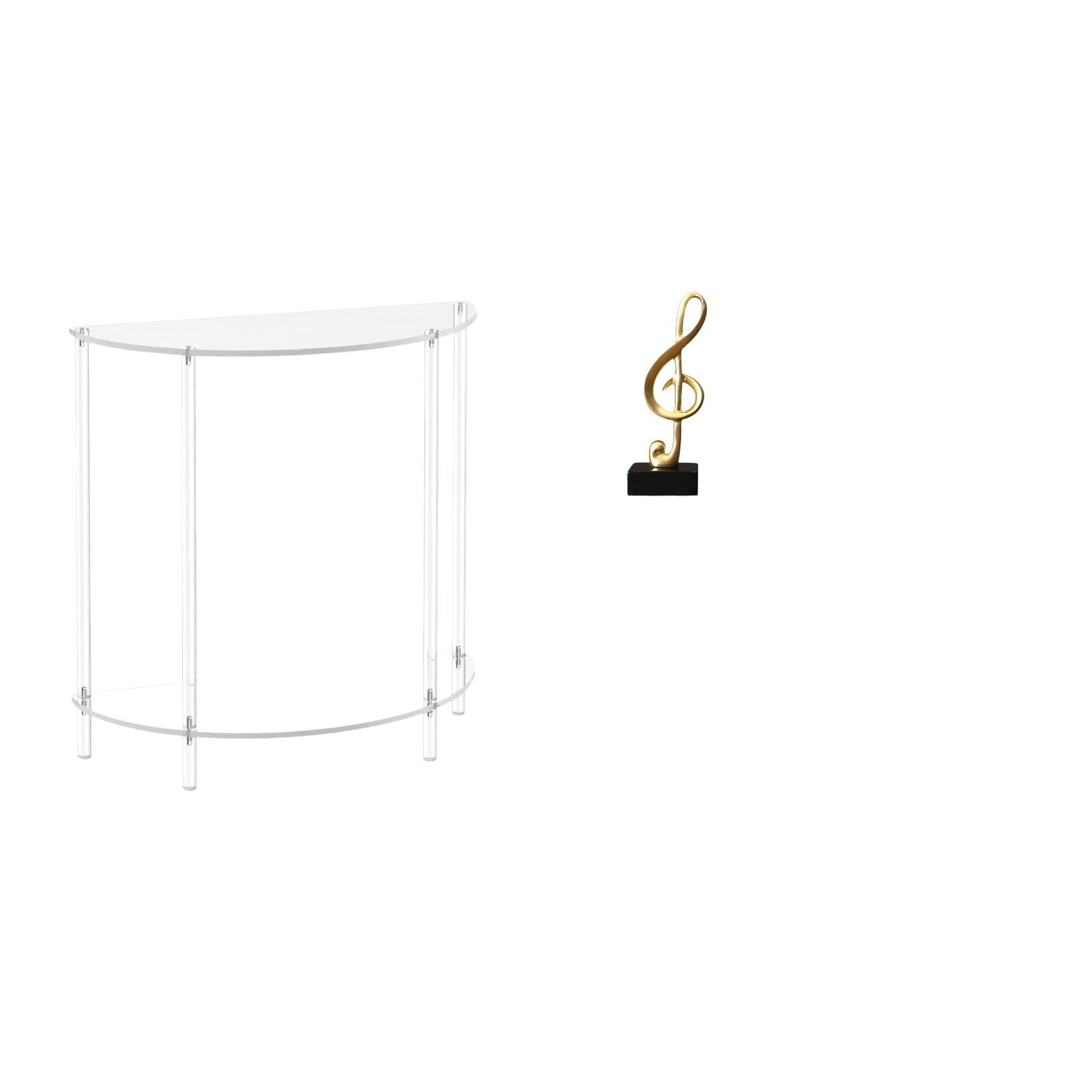 CarpNettore Acrylic Music Note Side Table for Small Space Creative ...