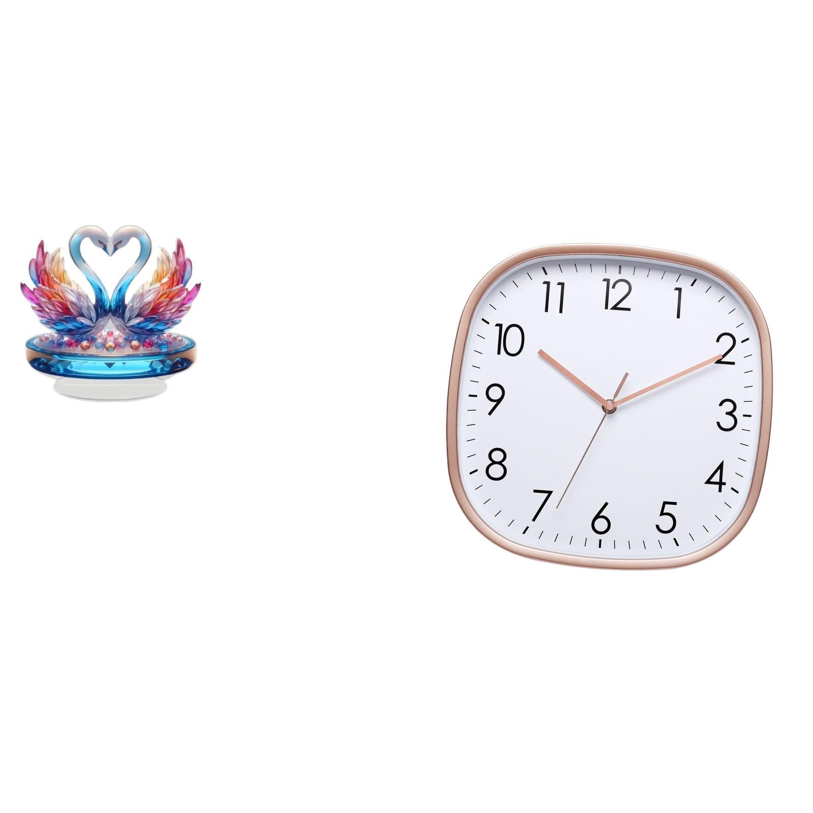 CarpNettore Acrylic Swan Sculpture Tabletop Centerpiece with Digital ...