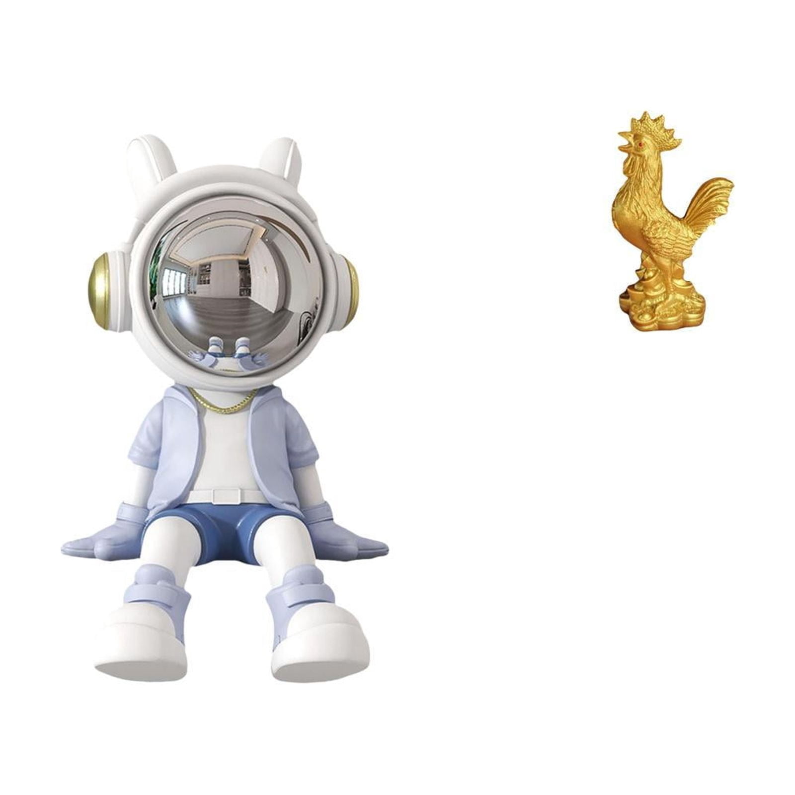 CarpNettore Astronaut Chicken Statue Nordic Sculpture Decorative ...