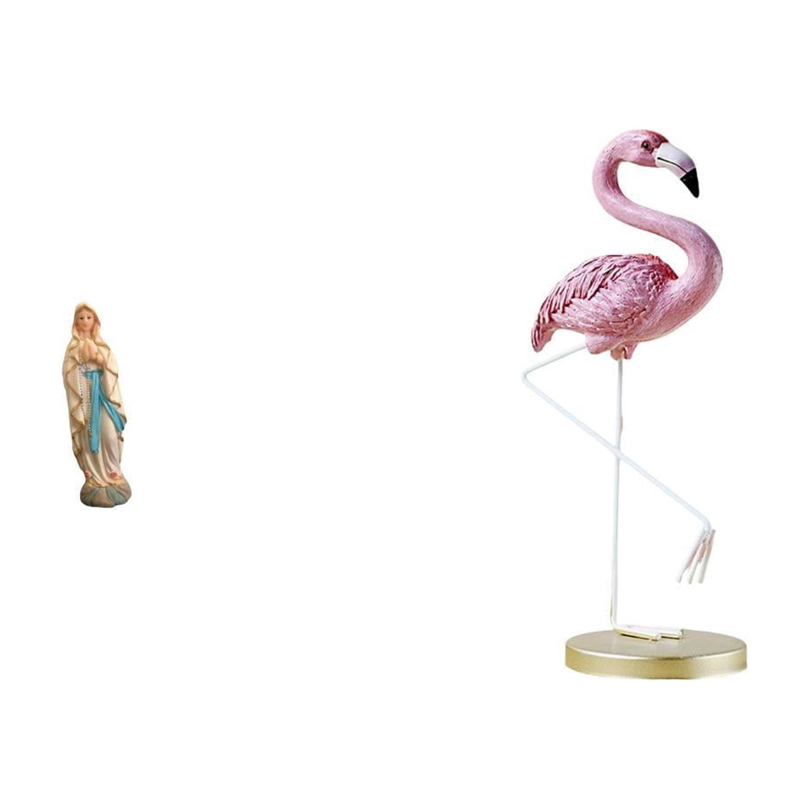 CarpNettore Blessed Virgin Mary Flamingo Resin Statue Lady Bird ...