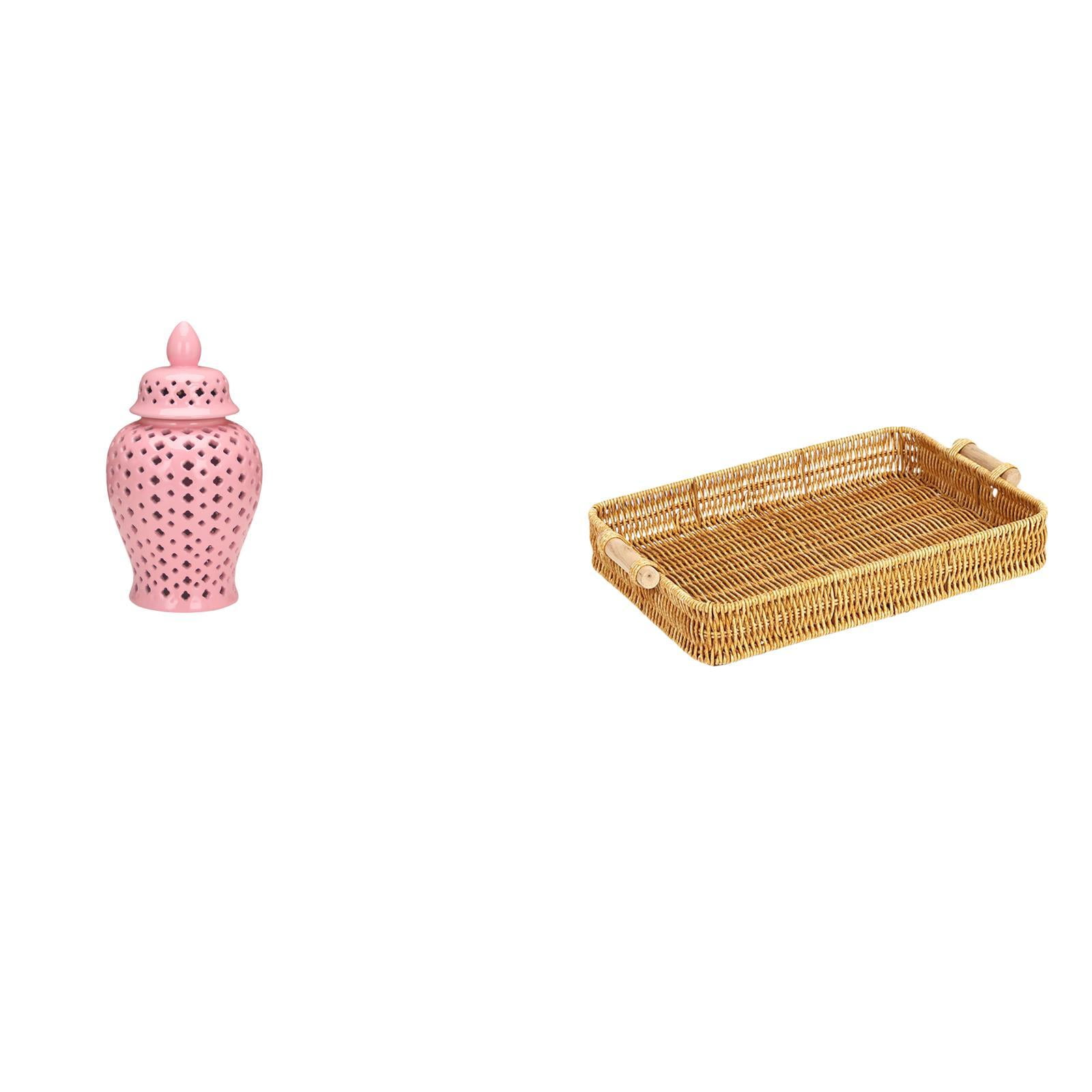 CarpNettore Ceramic Ginger Jar Vase Ceramic Ginger Jar Storage Basket ...